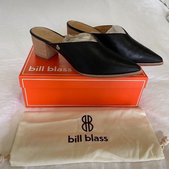 bill blass | Shoes | Bill Blass Black Taj Pointed Toe Mule | Poshmark